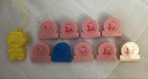 Showa Retro Sanrio 1977 Miniclip 9 Piece Set #c34315 | eBay
