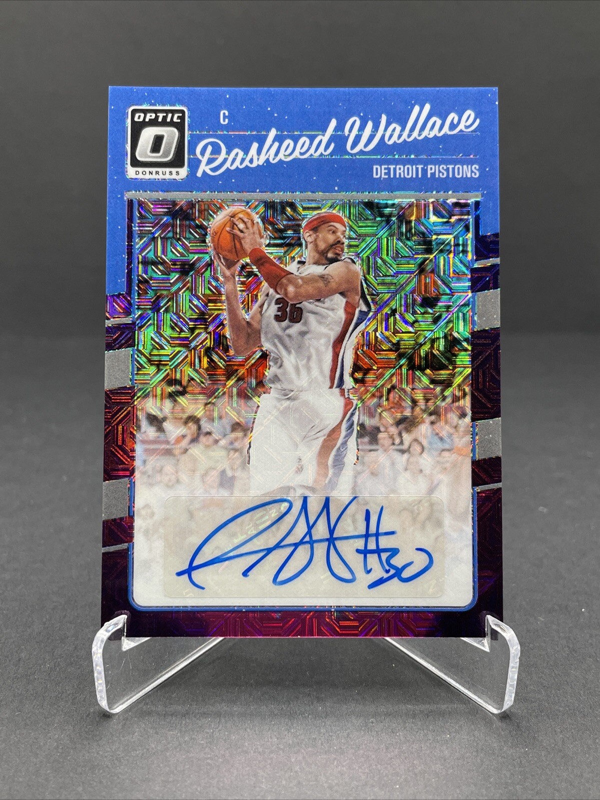 2023-24 Donruss Optic Choice Rasheed Wallace Nebula Autograph Auto 1/1 ...