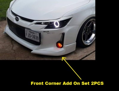 New Scion TC 14-16 Custom Front Bumper Lip Spoiler Fiberglass 2pcs | eBay