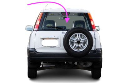 Fits: 1997-2001 Honda CR-V Rear Window, Back Glass Heated Green/Clear ...