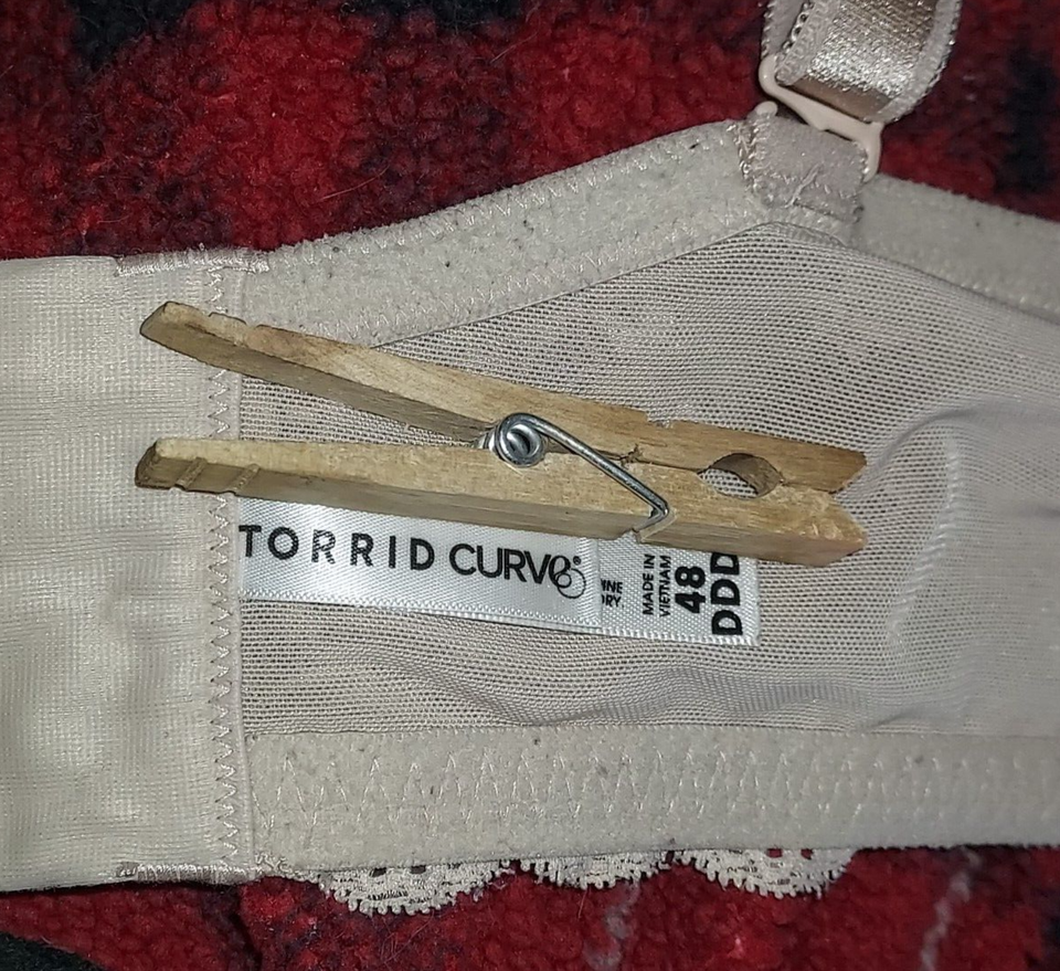 Women Torrid Curve bra Sz 48DDD underwire padded cups Nude Pre-owned ...