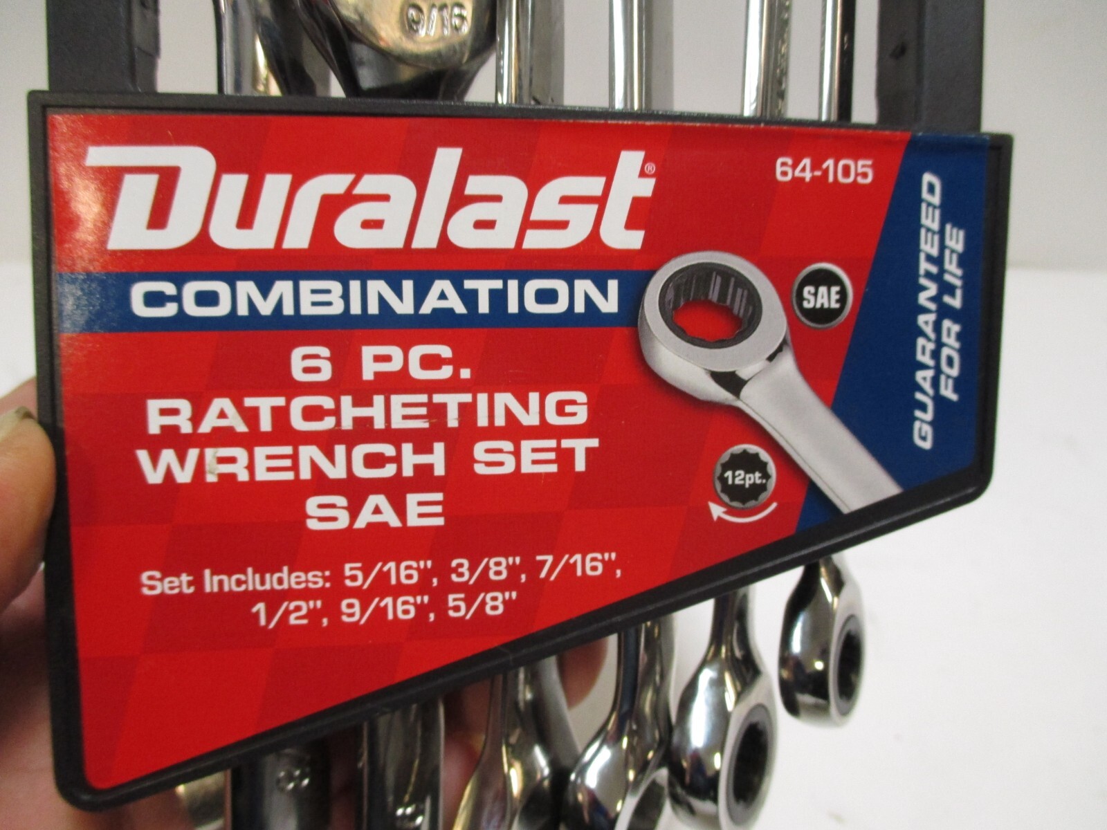 Duralast 64-105 SAE Ratcheting Wrench Set 6 Piece | eBay