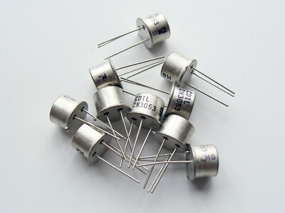 10x 2N3053 NPN Silicon General Purpose Transistor TO-39 Metal CAN; CDIL ...