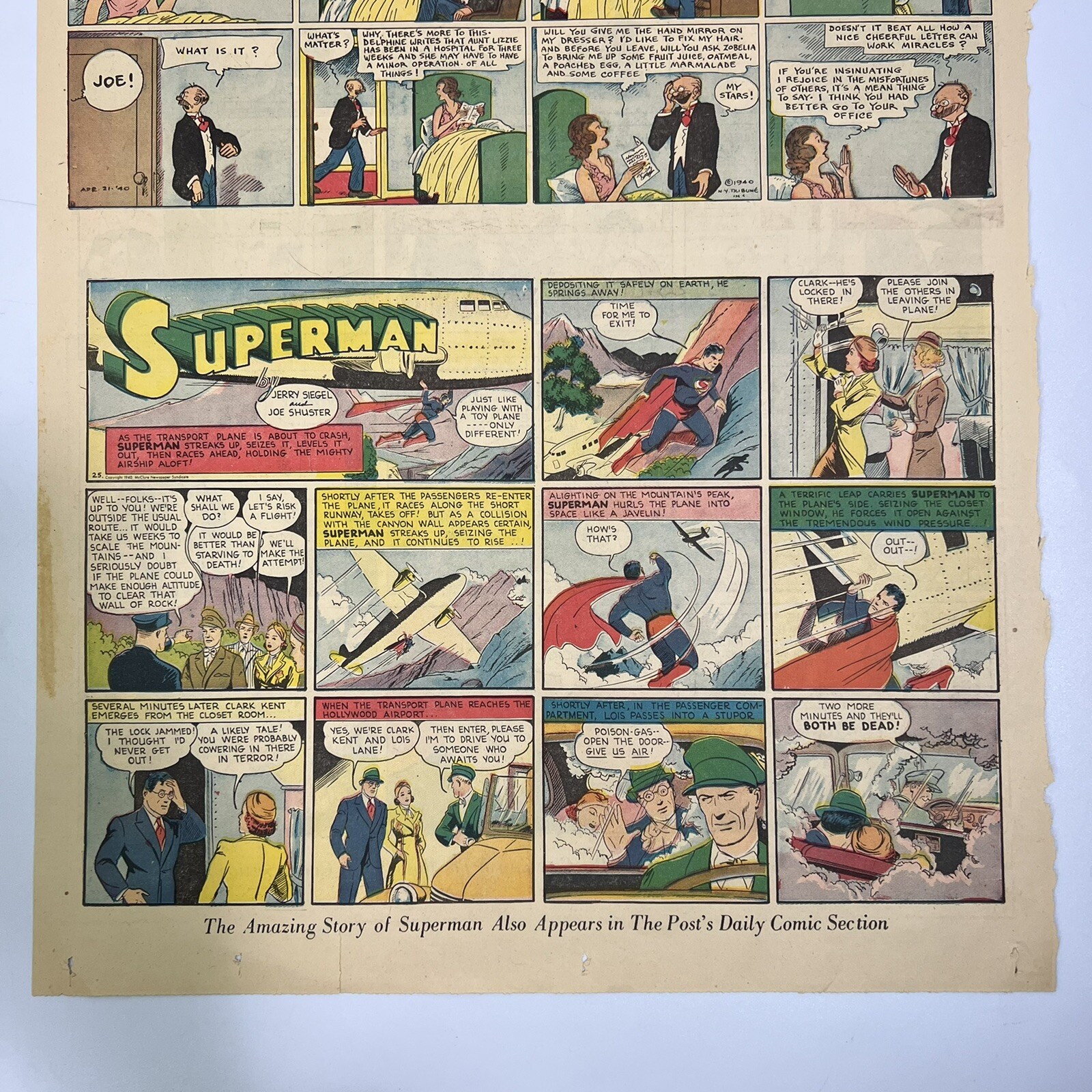 Superman Comic Strip Page