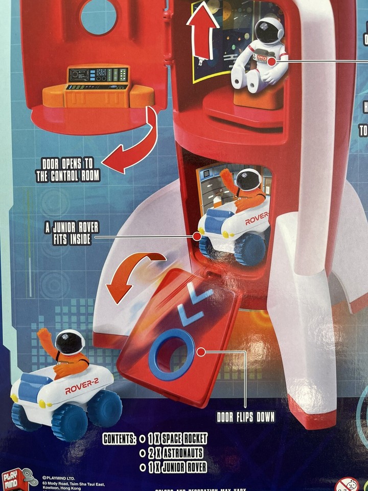 Astro Venture Spaceship Space Rocket Toy Play Set w 2 Astronauts ...