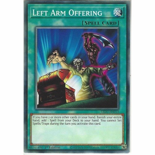 Yugioh LED7-EN013 Left Arm Offering MINT 1st Edition | eBay