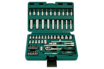 KAMASA TOOLS - SOCKET RATCHET TOOL SET 58 PIECE 1/4 DRIVE - 56017 | eBay UK