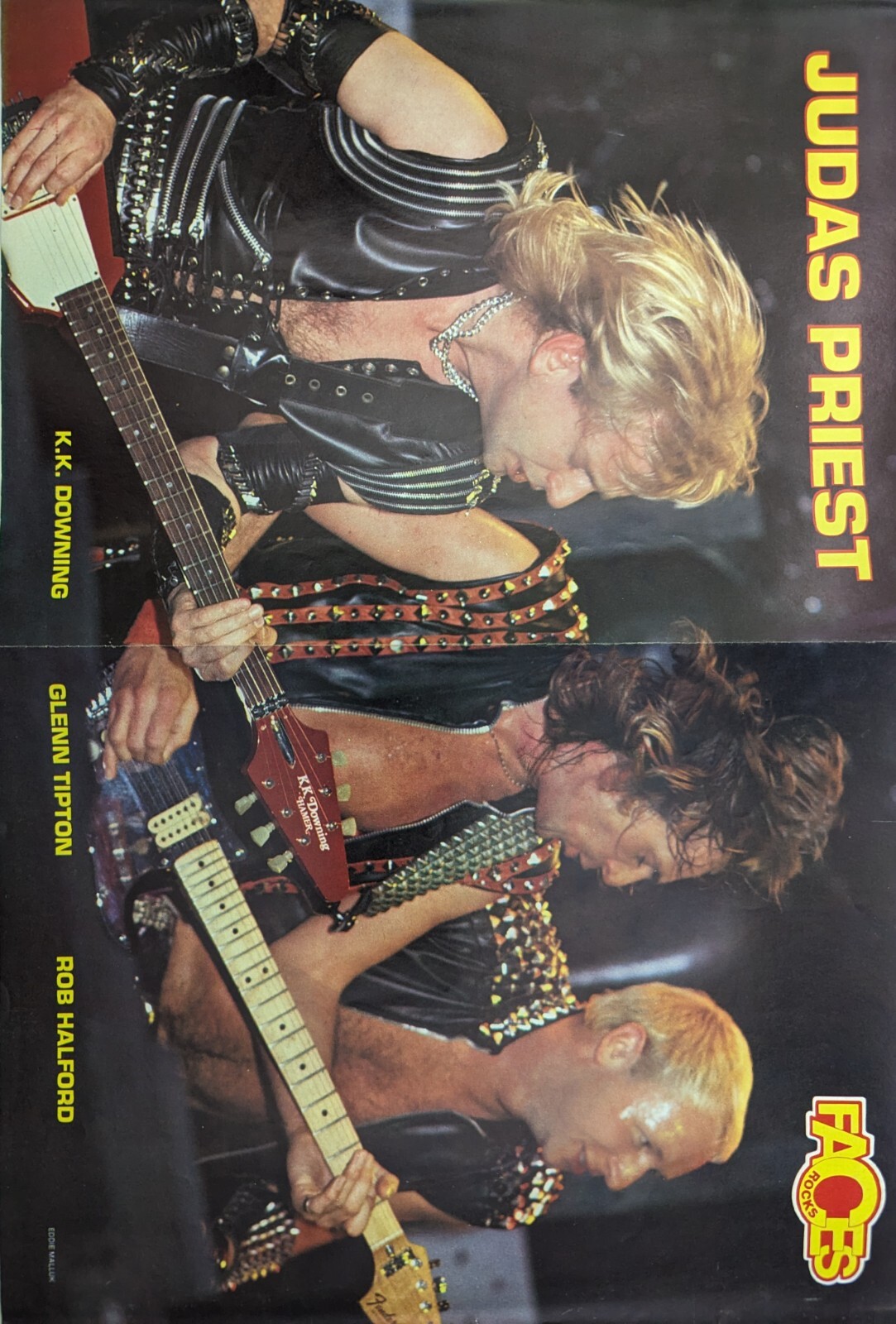 Faces Rocks Magazine August 1986 Metallica, Van Halen, Priest, Twisted ...