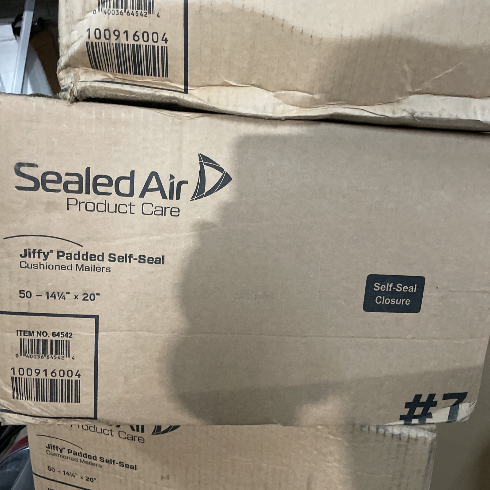 Sealed Air Jiffy Padded Self Seal Mailer #7 14 1/4 x 20 Natural Kraft ...