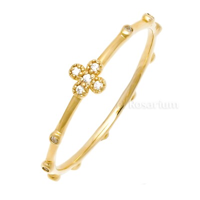 Rosary Ring PR153-69 14K Real Solid Gold Catholic Christian Ring (US 4 ...