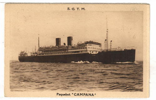 CAMPANA (1929) -- French Line, Transport Maritimes (F) | eBay