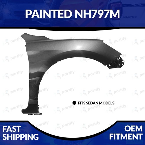 NEW Painted NH797M Passenger Side Fender For 2013-2017 Honda Accord | eBay