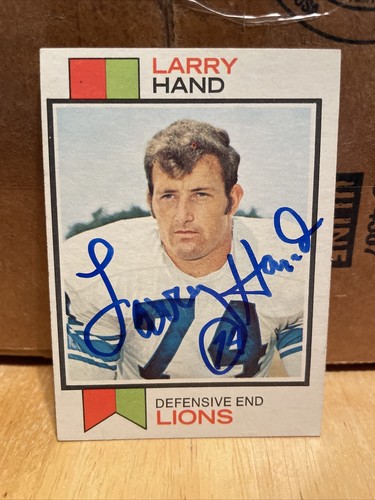Larry Hand -Appalachian State- Detroit Lions Autographed Card | eBay