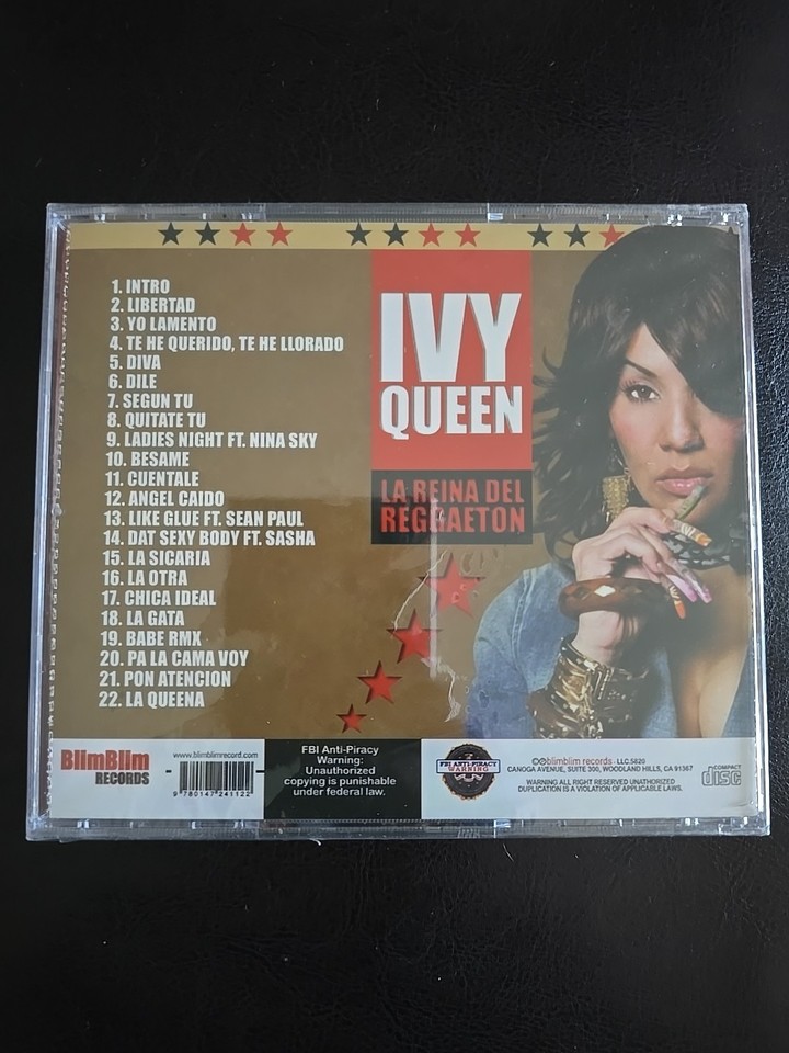 Ivy Queen La Reina Del Reggaeton Blim Blim Music Rap Reggaeton Cd ...