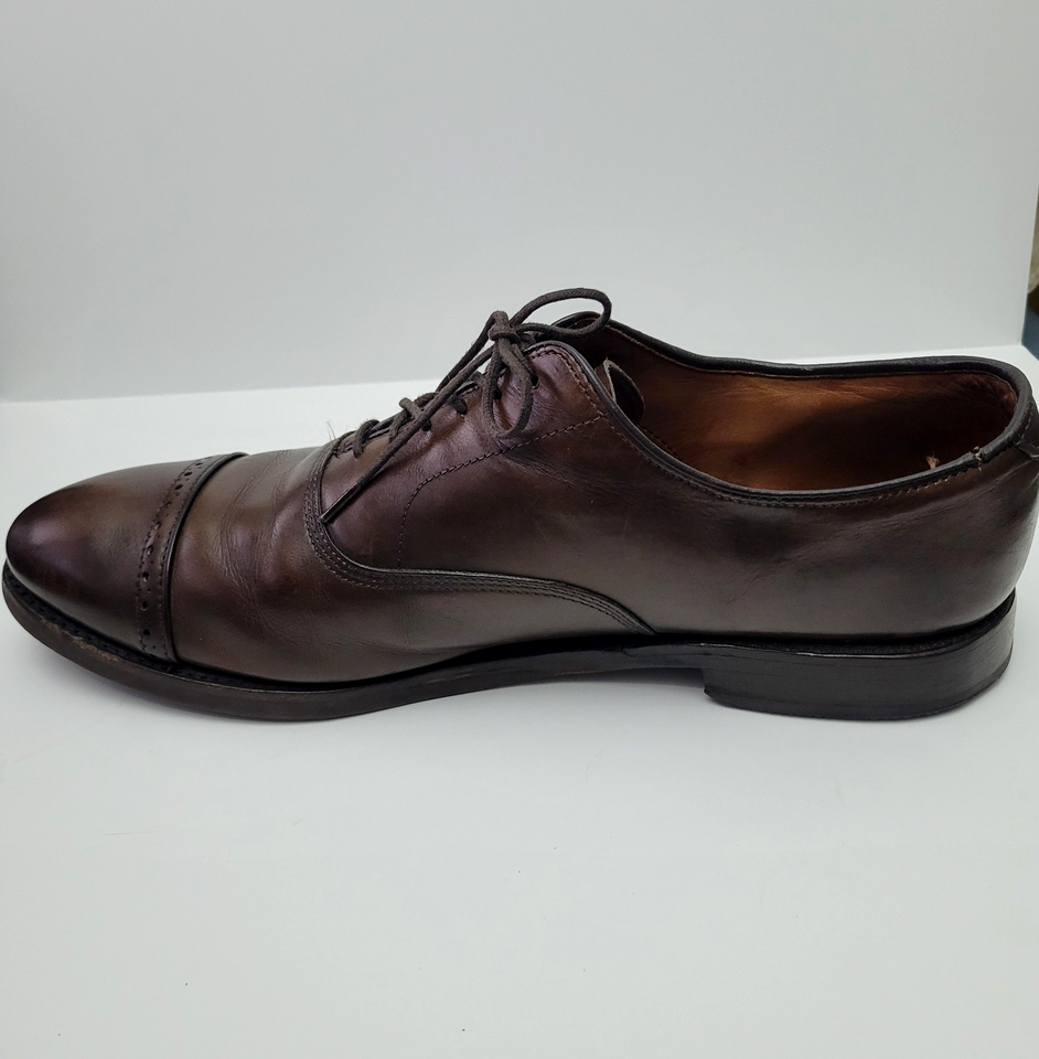Allen Edmonds Fifth Avenue Cap Toe Oxford Size 11 EE Chili Brown Vibram ...