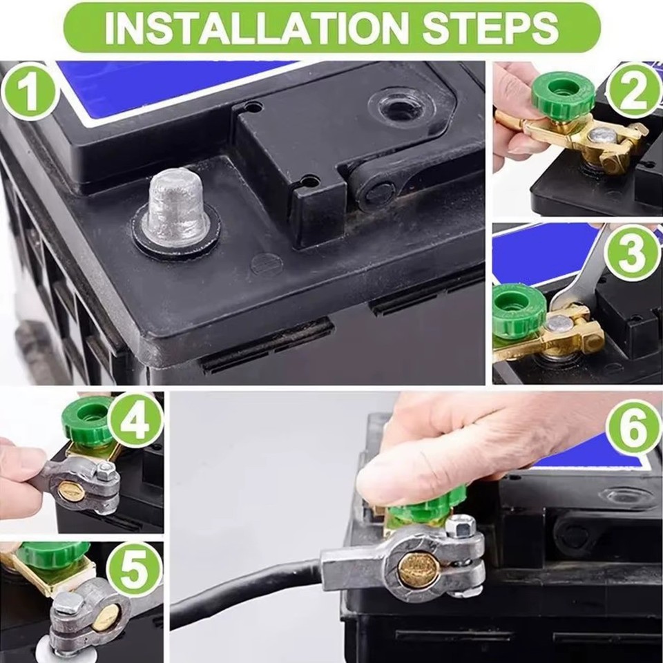 Car Battery Switch Isolator Terminal Quick Cut off Disconnect Master ...
