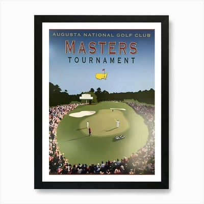 Augusta National Golf Masters Tourn Framed Wall Art Poster Canvas Print ...