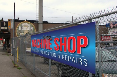 Machine Shop Banner - Metal Shop Sign - Engine Shop Sign - Machine Shop ...