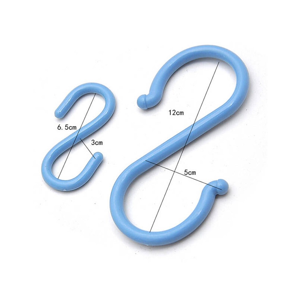 Portable Kitchen Hooks Home S Shape Plastic Clothing Rack Baby Stroller ...