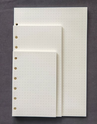 A5, A6, A7 Dot Grid Planner Refills for Six-ring Organiser / Notebook ...