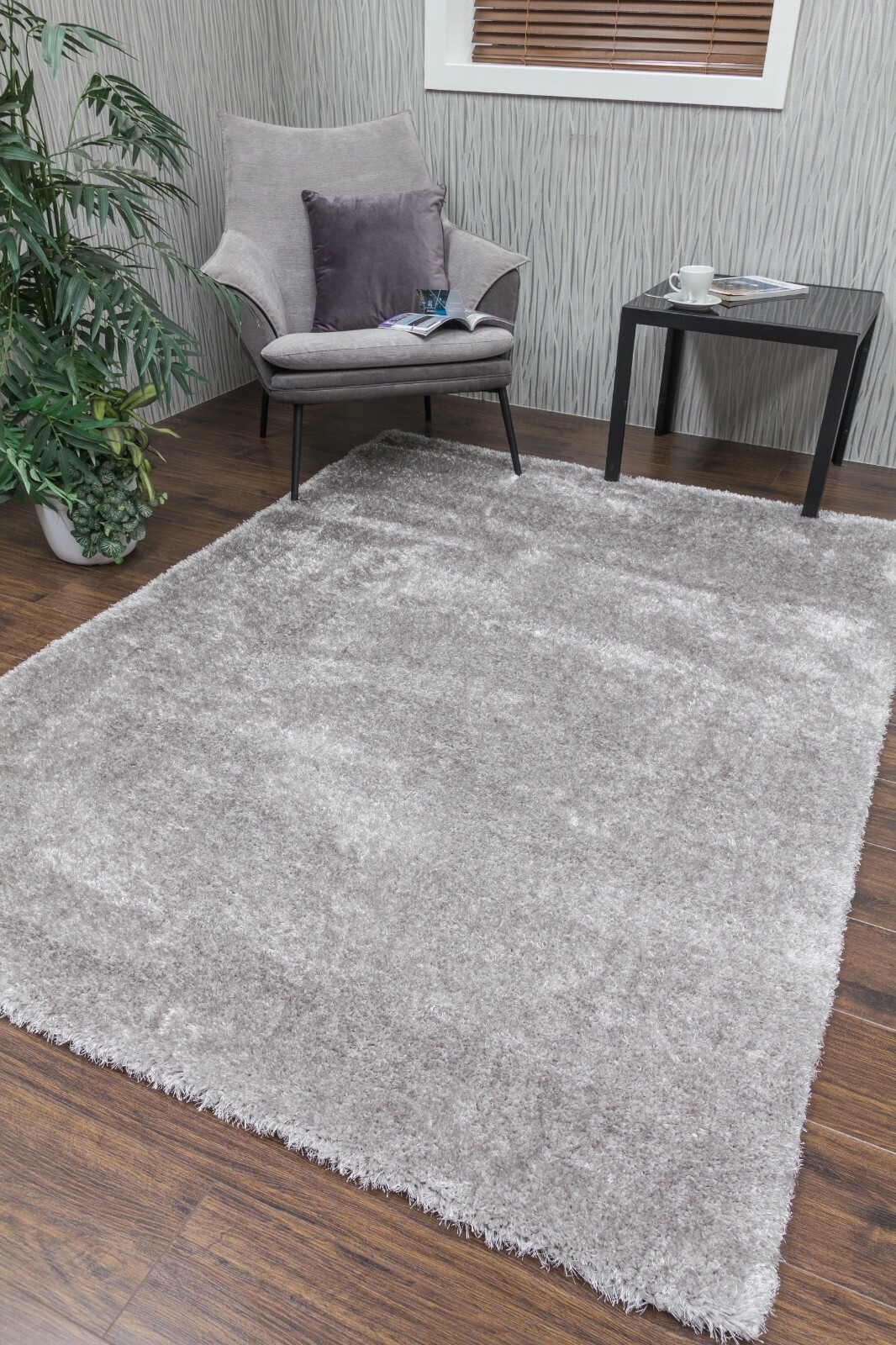 Large Shaggy Rugs Thick 50mm Deep Comfortable Pile Living Room Bedroom ...