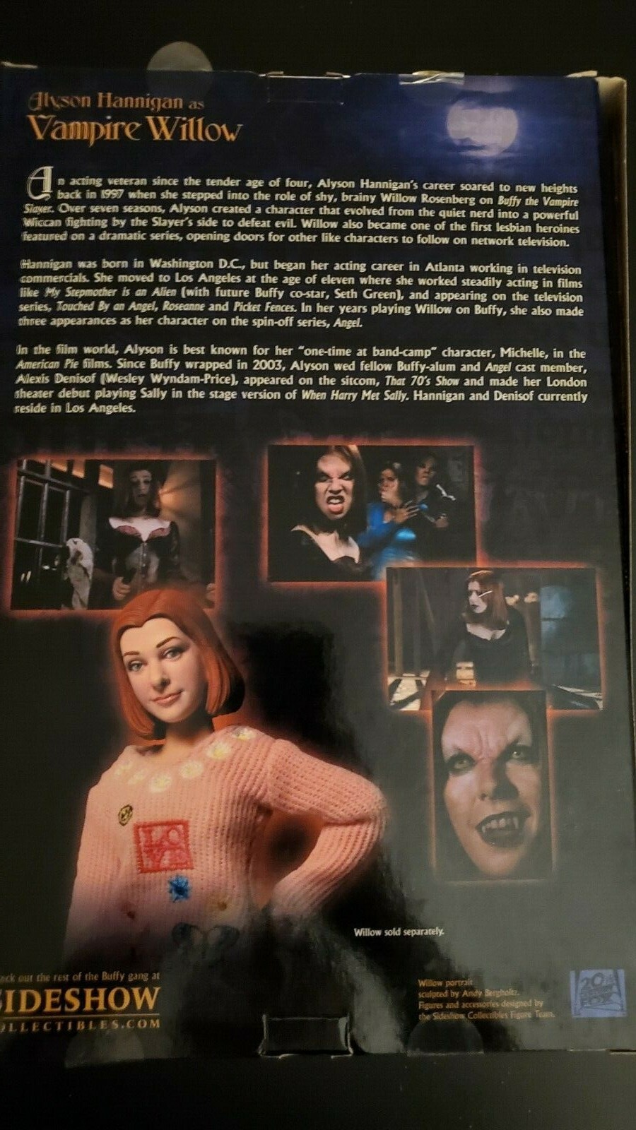 1/6 Sideshow BTVS Vamp Willow Exclusive Buffy the Vampire Slayer Alyson ...