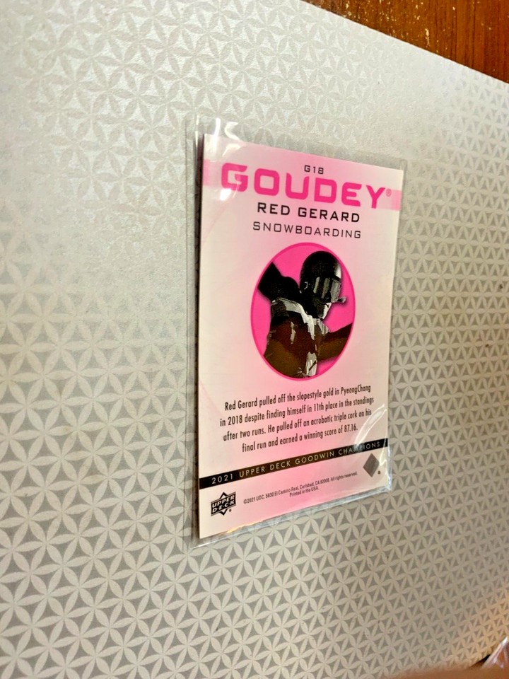 RED GERARD 2021 Goodwin Champions Goudey Platinum PINK TRAXX #G18 /299 ...