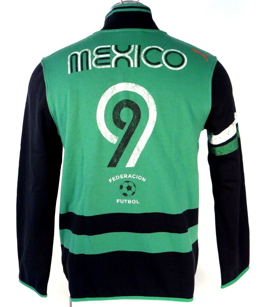 Puma Green Mexico Football Federation Zip Front Kicker Track Jacket Men ...
