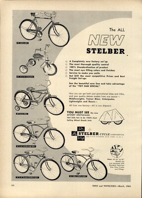 1964 PAPER AD Stebler Bicycle 26" Deluxe Tank Light Lamp | eBay