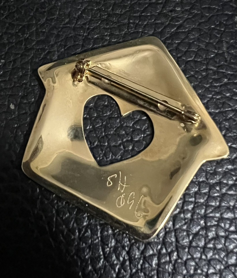 Carlton Ridge SUTTON HOO '96 Vintage Gold Brooch Pin Birdhouse with ...