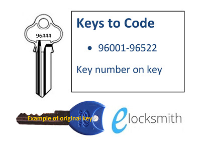 Key cut your Code Number to suit Doric door lock 96001 to 96522 | eBay ...