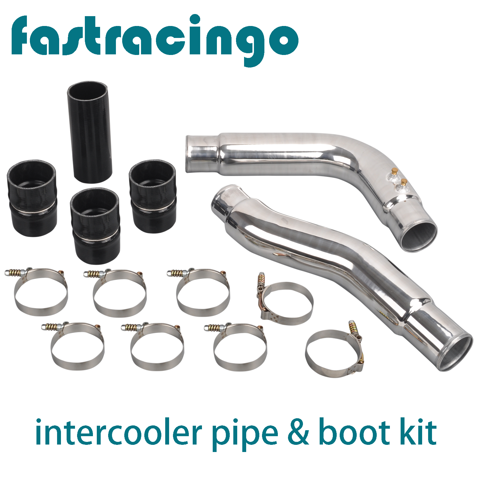 Polished Intercooler Pipe Kit & Boots For 2003-2007 Dodge 5.9L Cummins ...