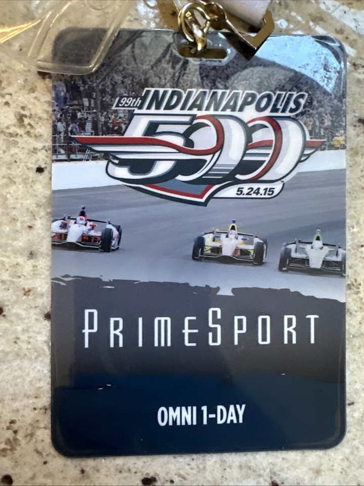 2015 Indianapolis 500 Event Lanyard & Credential Ticket Holder ...