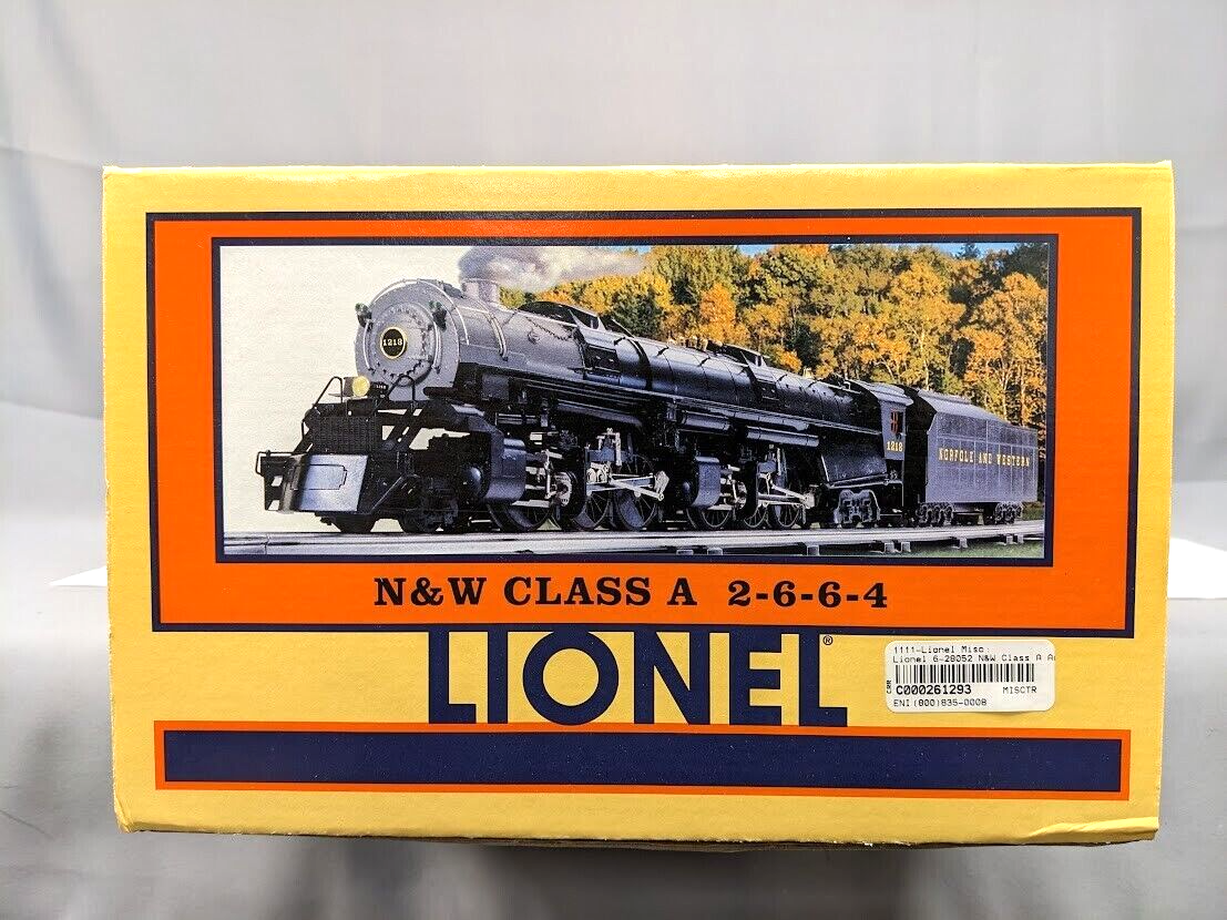 Lionel #6-28052 Articulated 2-6-6-4 N&W Steam Loco & Tender 0-54 Radius ...