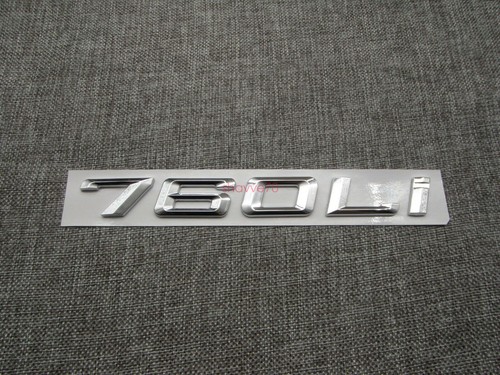 Chrome Number Trunk Rear Letters Badges Emblems Emblem for BMW 7 Series ...