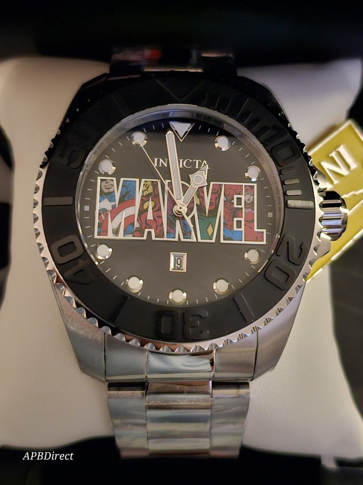 Invicta - Marvel #68 Logo - 50mm Limited Edition Flame-Fusion mens ...