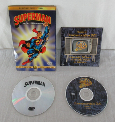 DC Comics Superman '40s Cartoon & The Flash Promotional DVDs 2005 Set ...