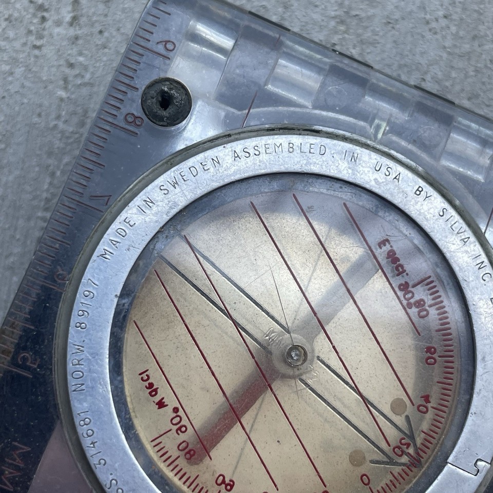 SILVA Type 15T "The Ranger" Vintage Navigation Compass w/ Cord Made in Sweden | eBay