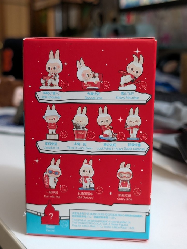 POP MART - The Monsters x Coca-Cola Labubu Blind Box Figurine 2in x 3in ...