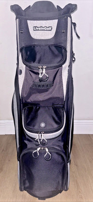 LIVSIN 14 Way Golf Cart Bag With Drink Cooler, Shoe Pocket, Putter Well ...