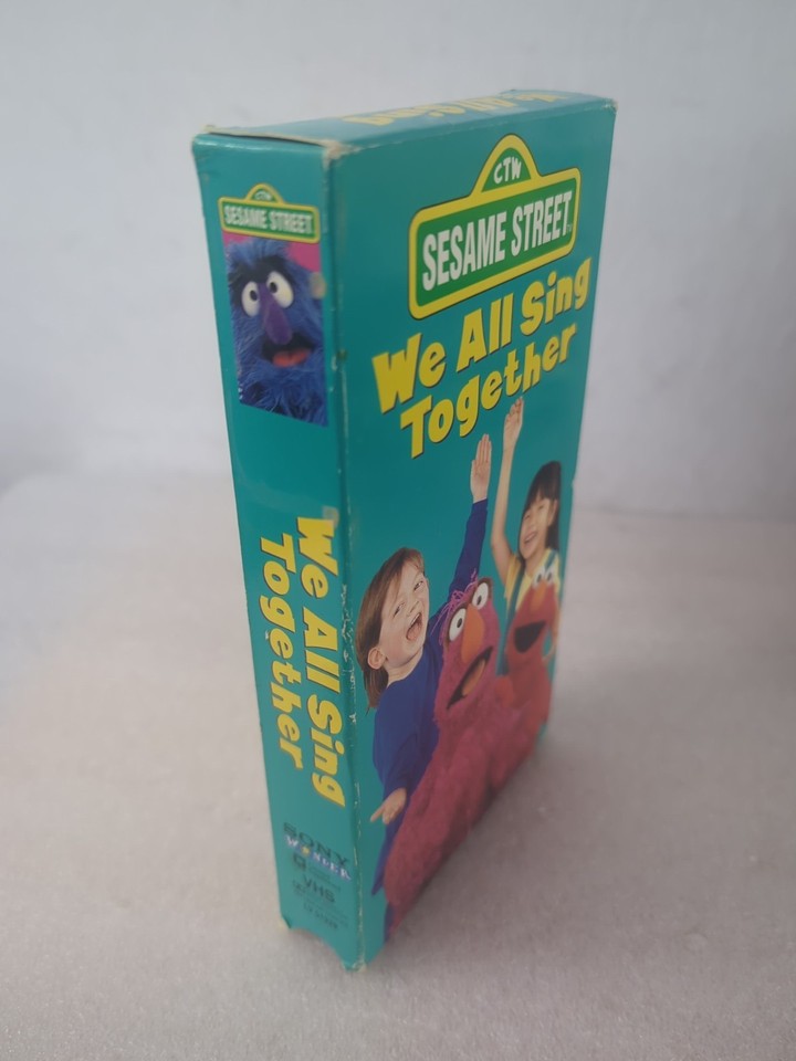 Sesame Street We All Sing Together VHS Tape 1996 Jim Henson Original ...