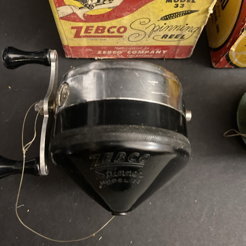 3 Reel Lot Vintage Zebco Model 33 Spinning Reel &South Bend Fishing ...