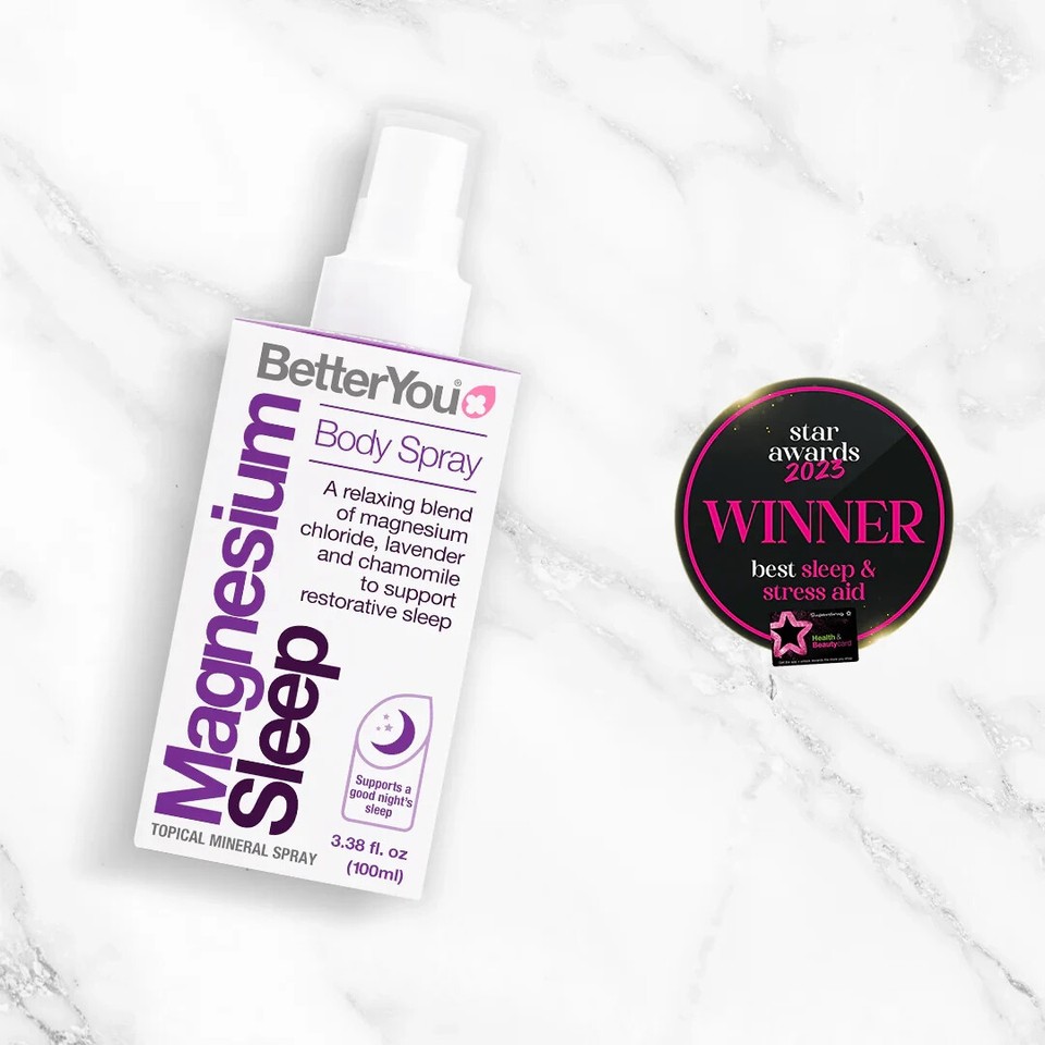 BetterYou Magnesium Sleep Body Spray Helps with Restless Legs -Deep ...
