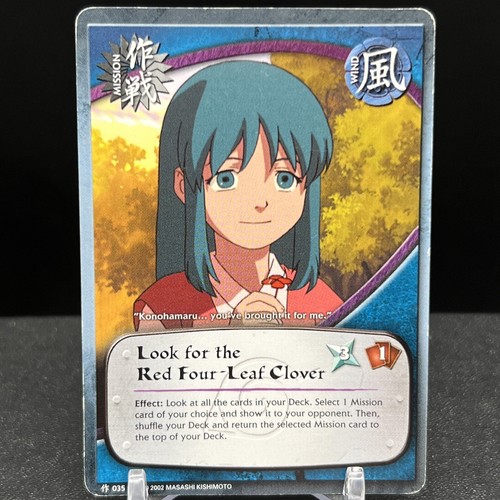 Look For The Red Four-Leaf Clover 035 Naruto CCG Card | eBay
