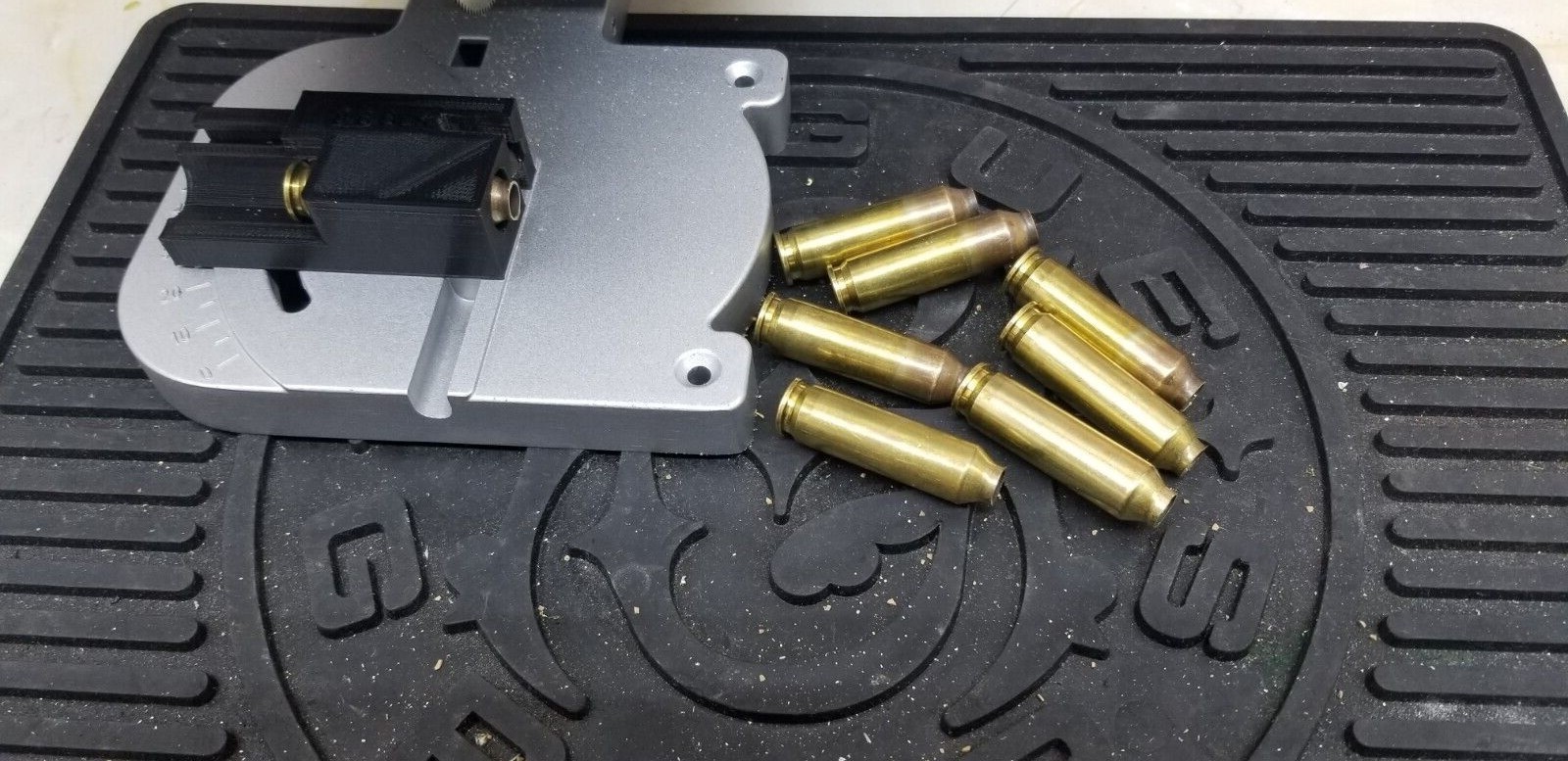 8.6 Blackout Brass Case Cutoff Trimming Jig for Harbor Freight mini saw ...