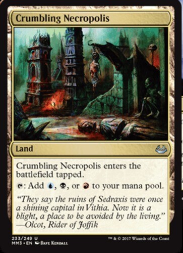 Crumbling Necropolis Light Play, English Magic the Gathering MTG Modern ...