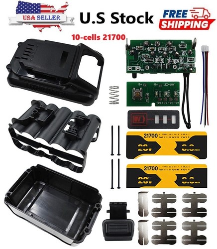 Plastic Battery Replacement Housing Case Repair Kit for DeWalt DCB200 ...