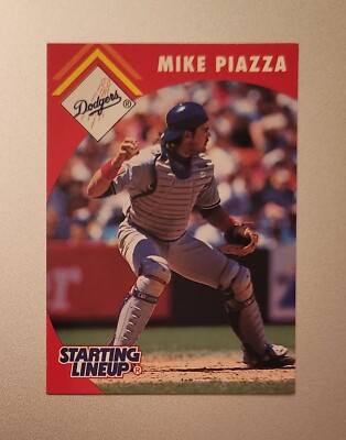 MIKE PIAZZA 1995 KENNER STARTING LINEUP CARD LOS ANGELES DODGERS SLU | eBay