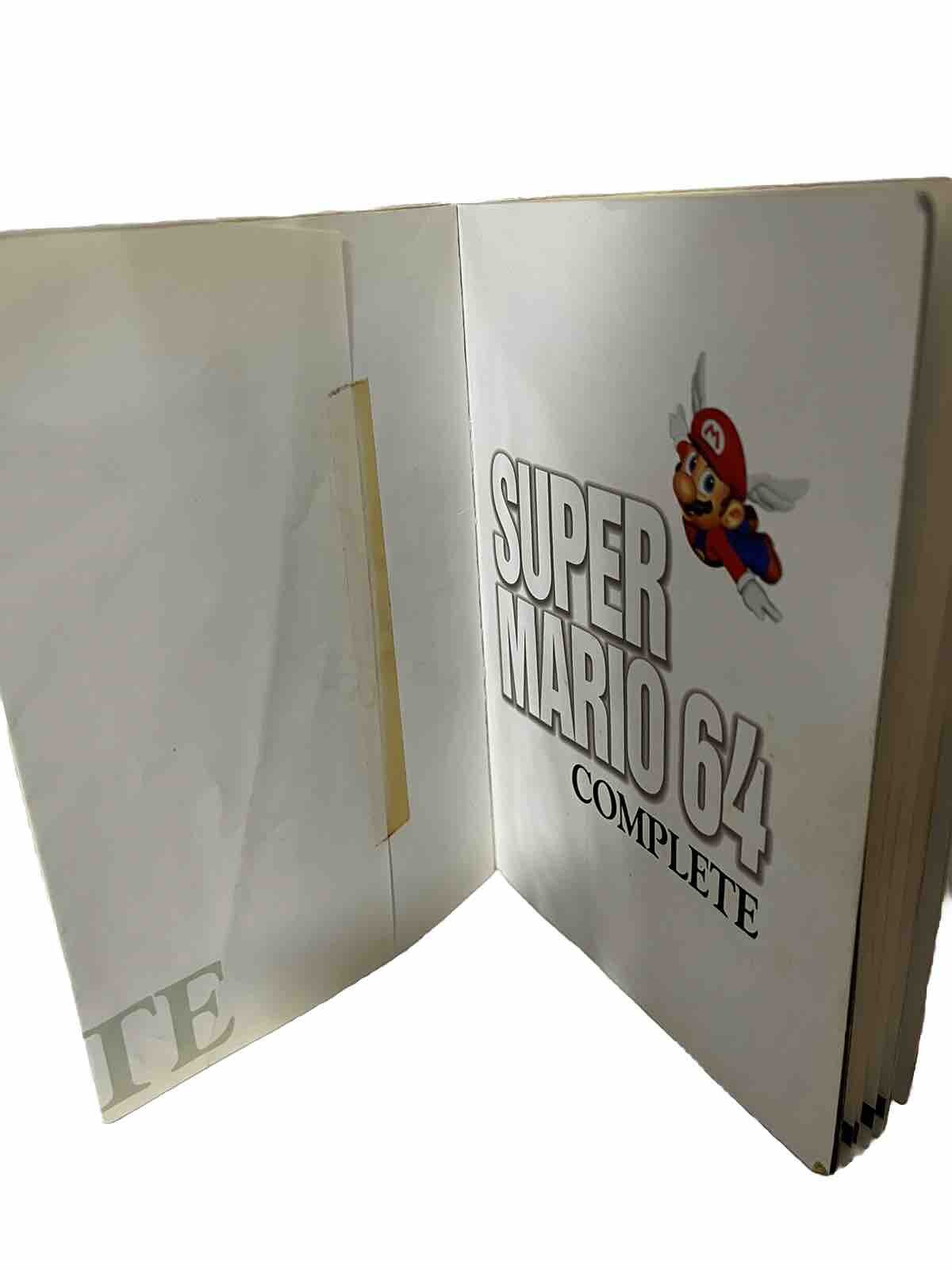 Super Mario 64 Complete Clear Guide Book Nintendo N64 Game RARE for ...