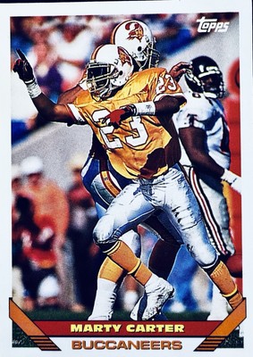 1993 Topps - Marty Carter #606 - Tampa Bay Buccaneers | eBay